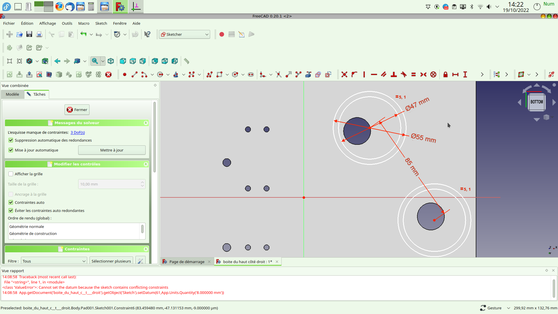 centrage et contrainte. - FreeCAD Forum